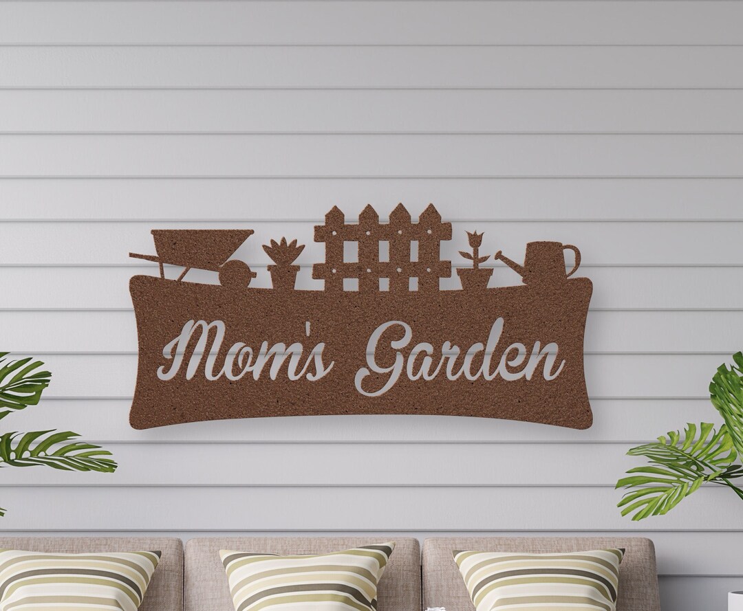 Personalized Garden Sign, Metal Custom Garden Sign, Garden Art, Metal ...