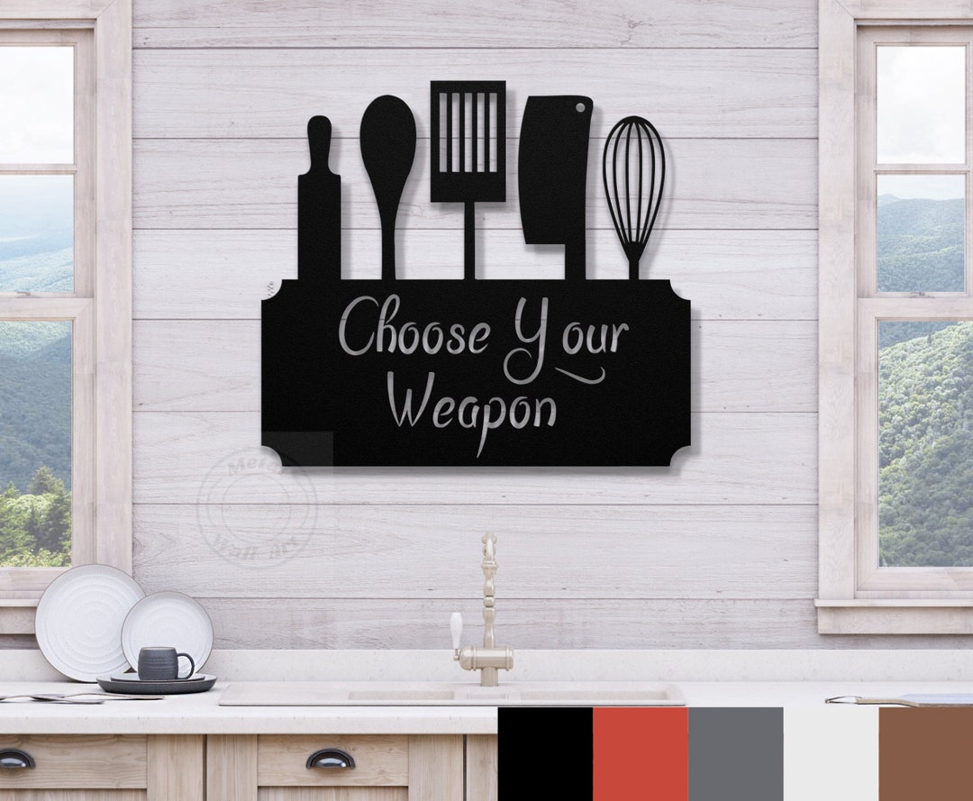 Personalized Kitchen Metal Sign Custom Pantry Sign Gift for Chef Custom ...