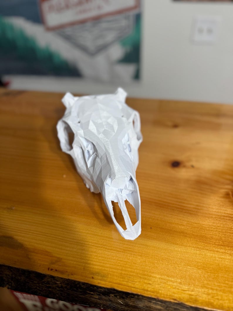 European Deer Skull Mount (3D Printed) - Etsy