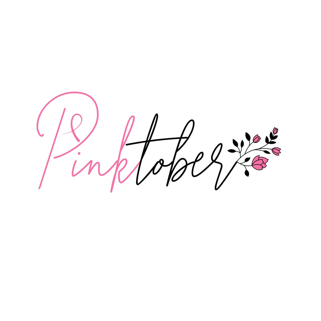 Pinktober SVG PNG Pink Ribbon Svg Breast Cancer Awareness - Etsy