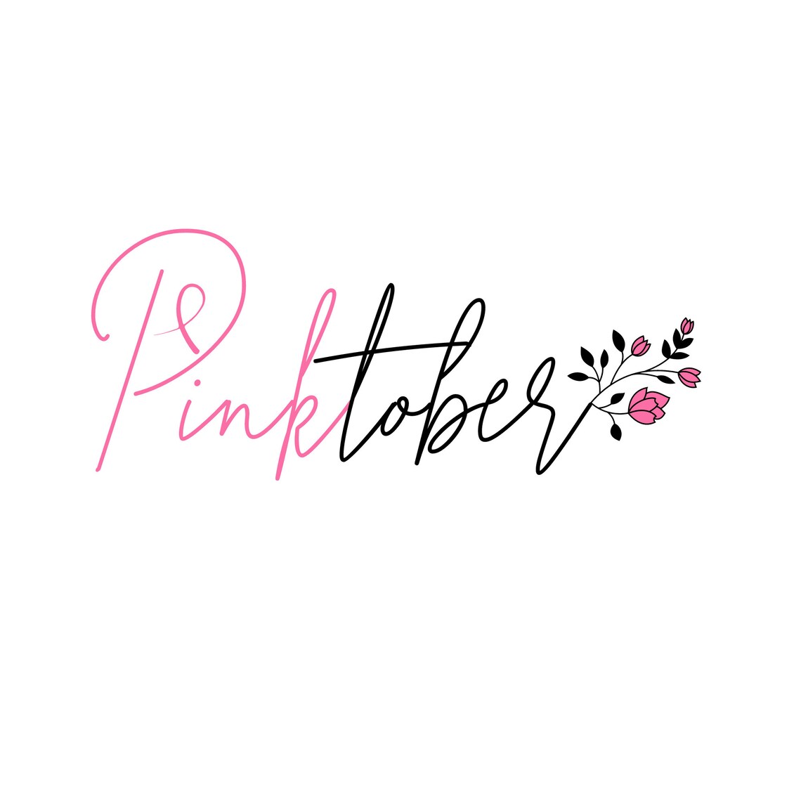 Pinktober SVG PNG Pink Ribbon Svg Breast Cancer Awareness - Etsy