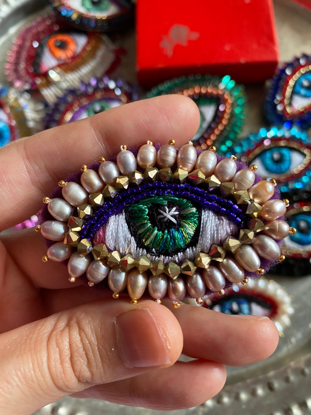 Charm Eye Brooch Pin Evil Eye Jewellery Evil Eye Brooch - Etsy