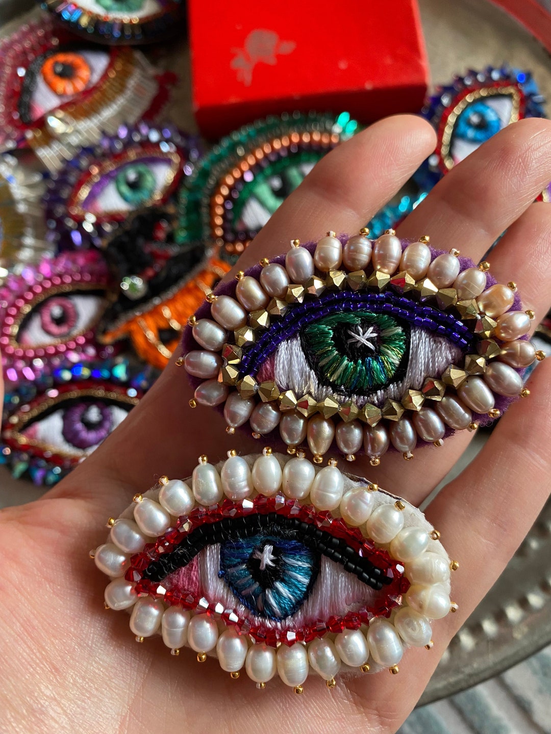 Charm Eye Brooch Pin, Evil Eye Jewellery, Evil Eye Brooch ,mothers Day ...