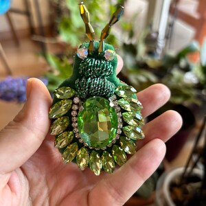 Beaded Beetle Brooch Pin, Bug Brooch Pin, Beaded Cicada Brooch, Fly ...
