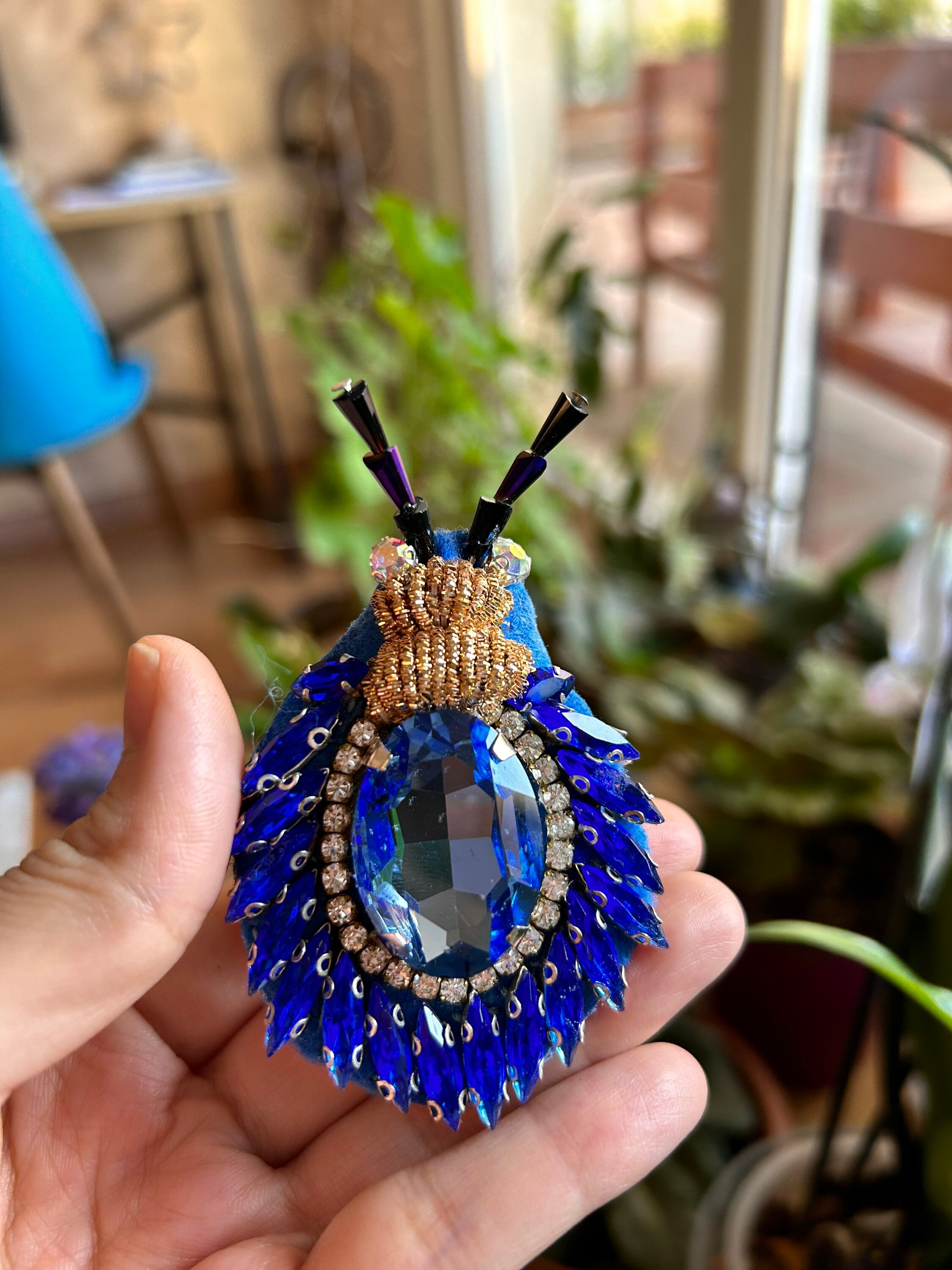 Beaded Beetle Brooch Pin Bug Brooch Pin Beaded Cicada - Etsy