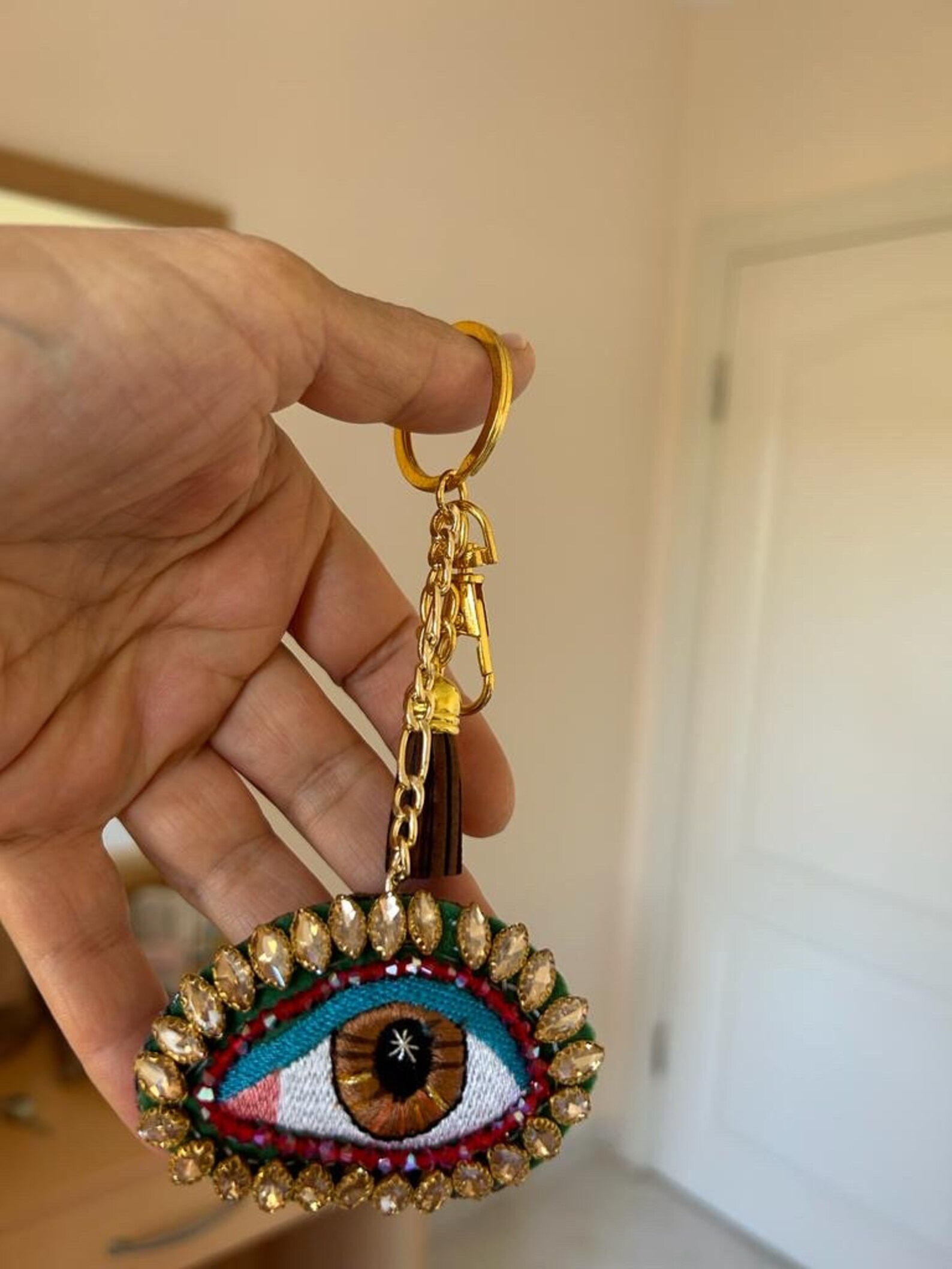 Charm Eye Keychain Evil Eye Jewellery Evil Eye Key Chain - Etsy