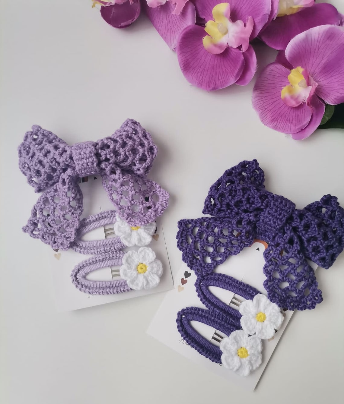 Girl Hairpin Set, Crocheted Hairpin, Ladies Hairpin, Children's Gift ...