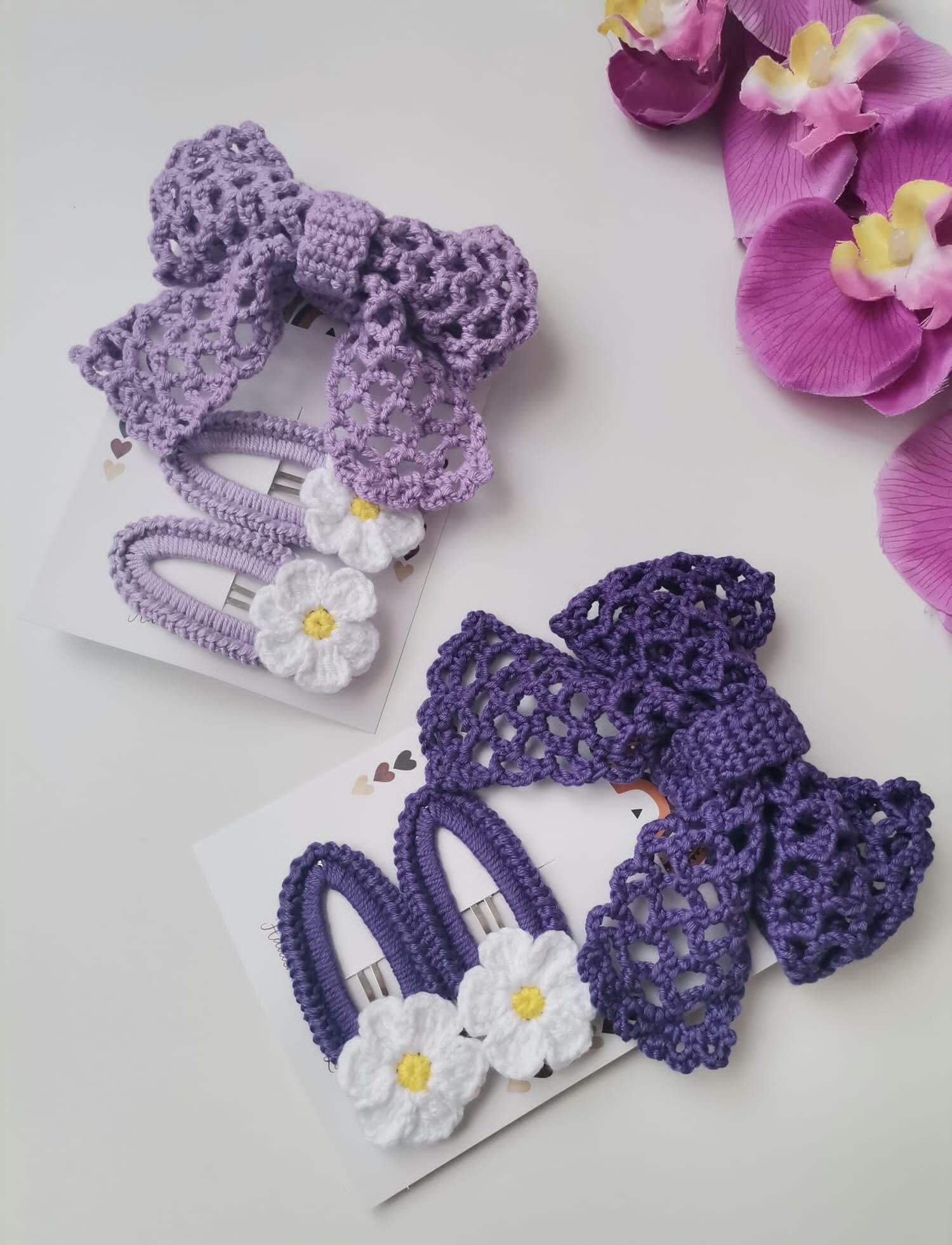 Girl Hairpin Set, Crocheted Hairpin, Ladies Hairpin, Children's Gift ...