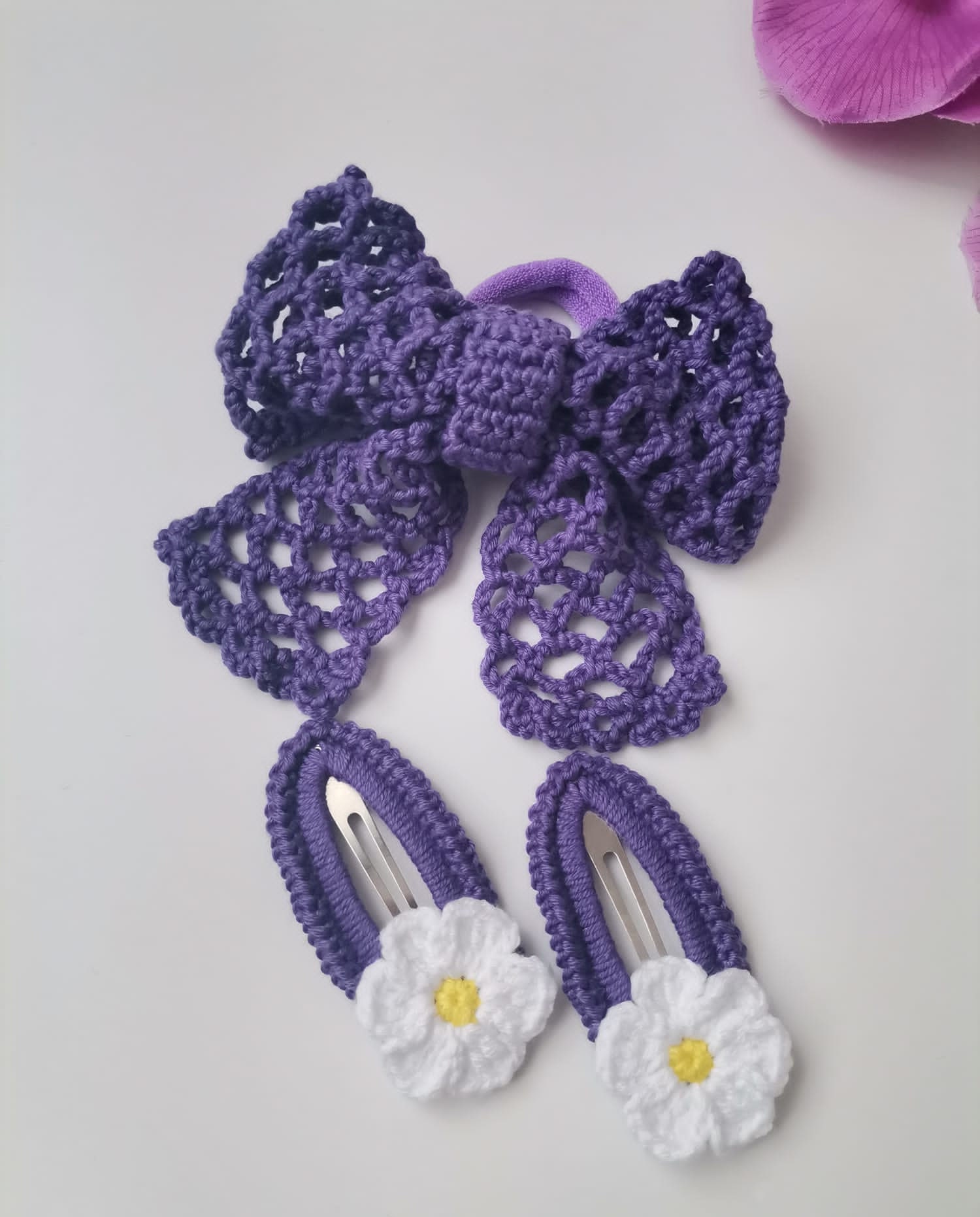 Girl Hairpin Set, Crocheted Hairpin, Ladies Hairpin, Children's Gift ...