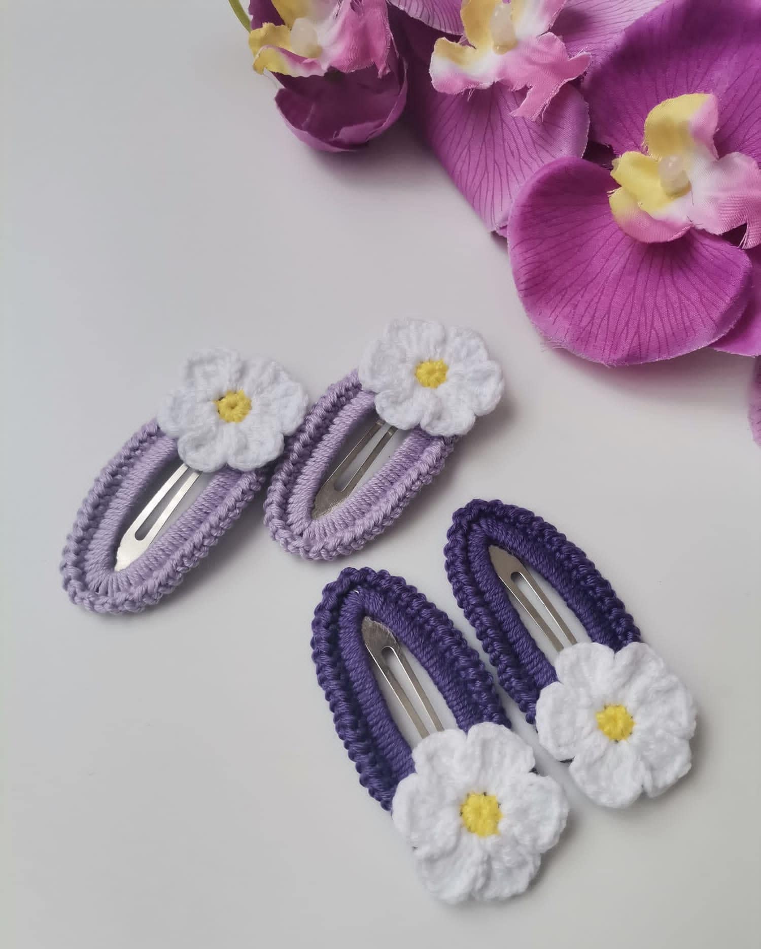 Girl Hairpin Set, Crocheted Hairpin, Ladies Hairpin, Children's Gift ...