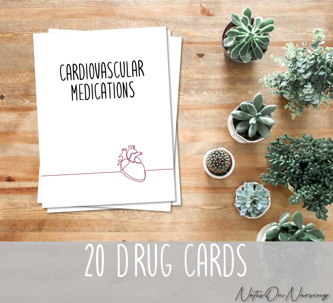 Cardiovascular Pharmacology Guide | Nursing Notes | NCLEX Prep ...
