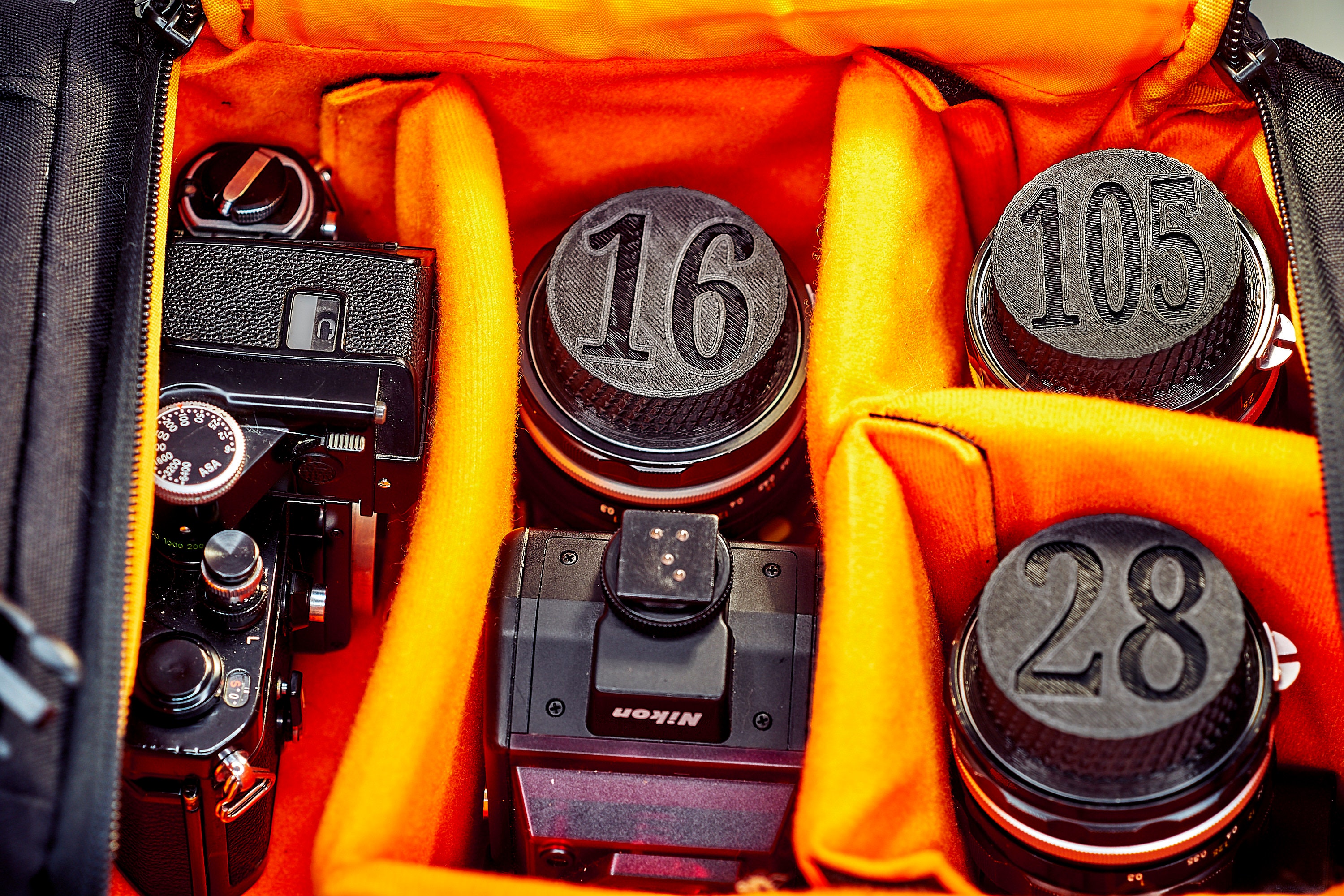 Custom Lens Caps - 3D Printed With Your Logo or Custom Text - for NIKON ...