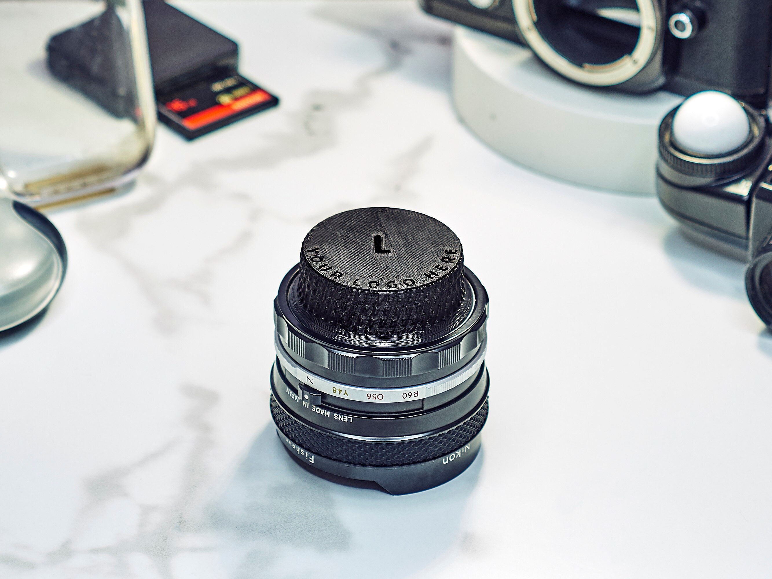 Custom Lens Caps - 3D Printed With Your Logo or Custom Text - for NIKON ...