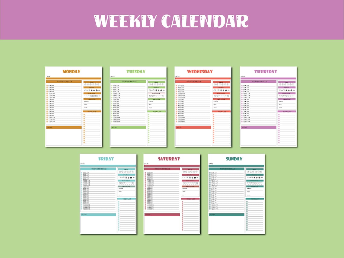 Printable ADHD Planner for Kids ADHD Planner Student - Etsy