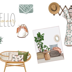 Digital Stickers Summertime | Goodnotes Stickers | Summer Stickers ...