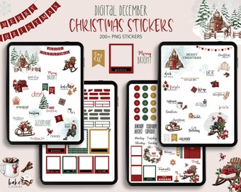 Christmas Goodnotes Stickers/ Winter Digital Stickers/ - Etsy