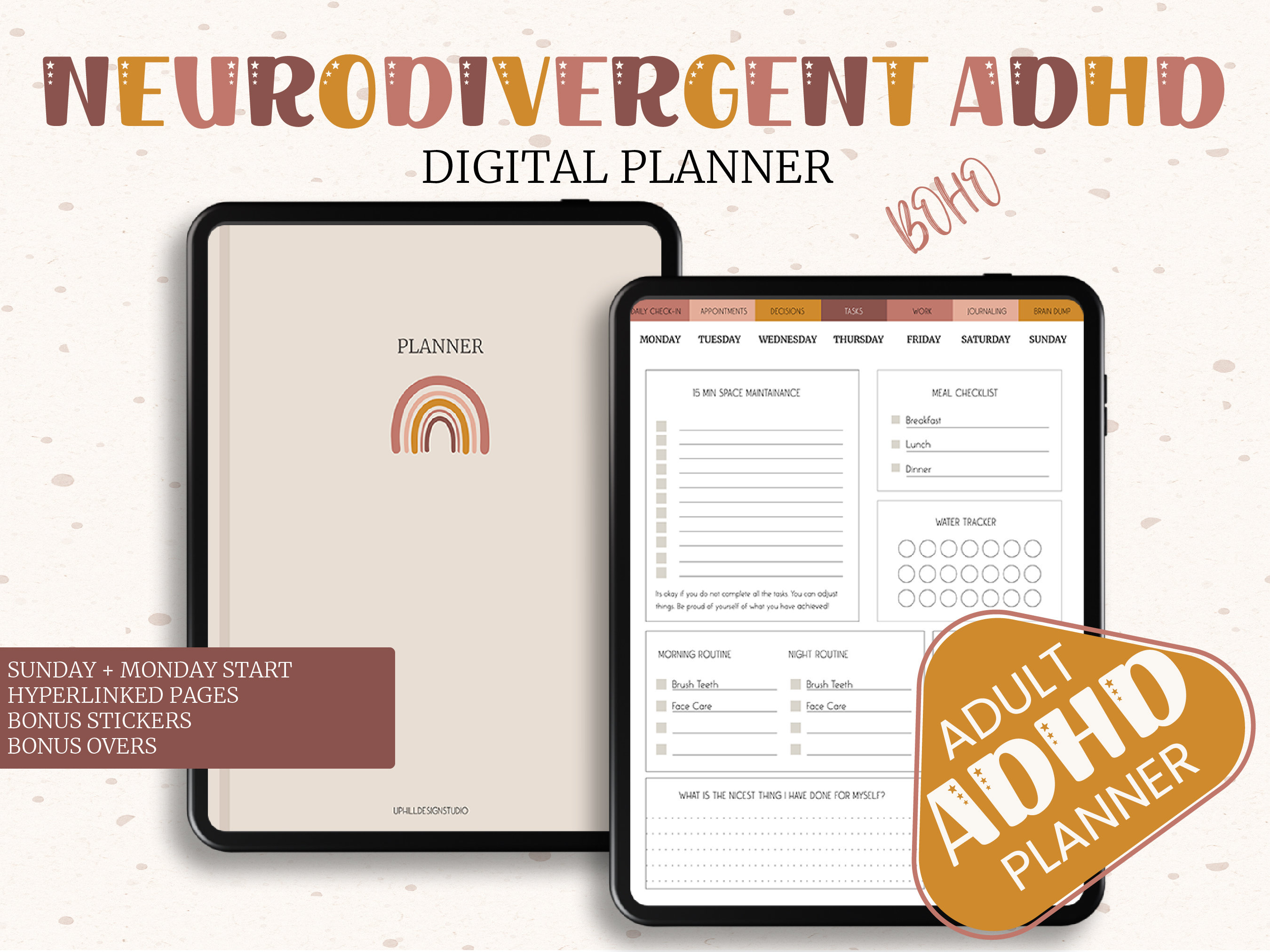 Adhd Digital Planner Adult Adhd Planner Adhd Planner Habit - Etsy