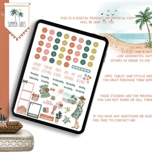 Digital Stickers Summertime | Goodnotes Stickers | Summer Stickers ...