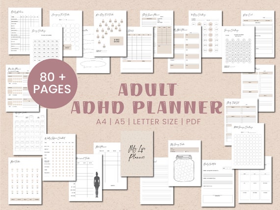 Adhd Planner Adhd Planner Adult Adhd Digital Planner - Etsy