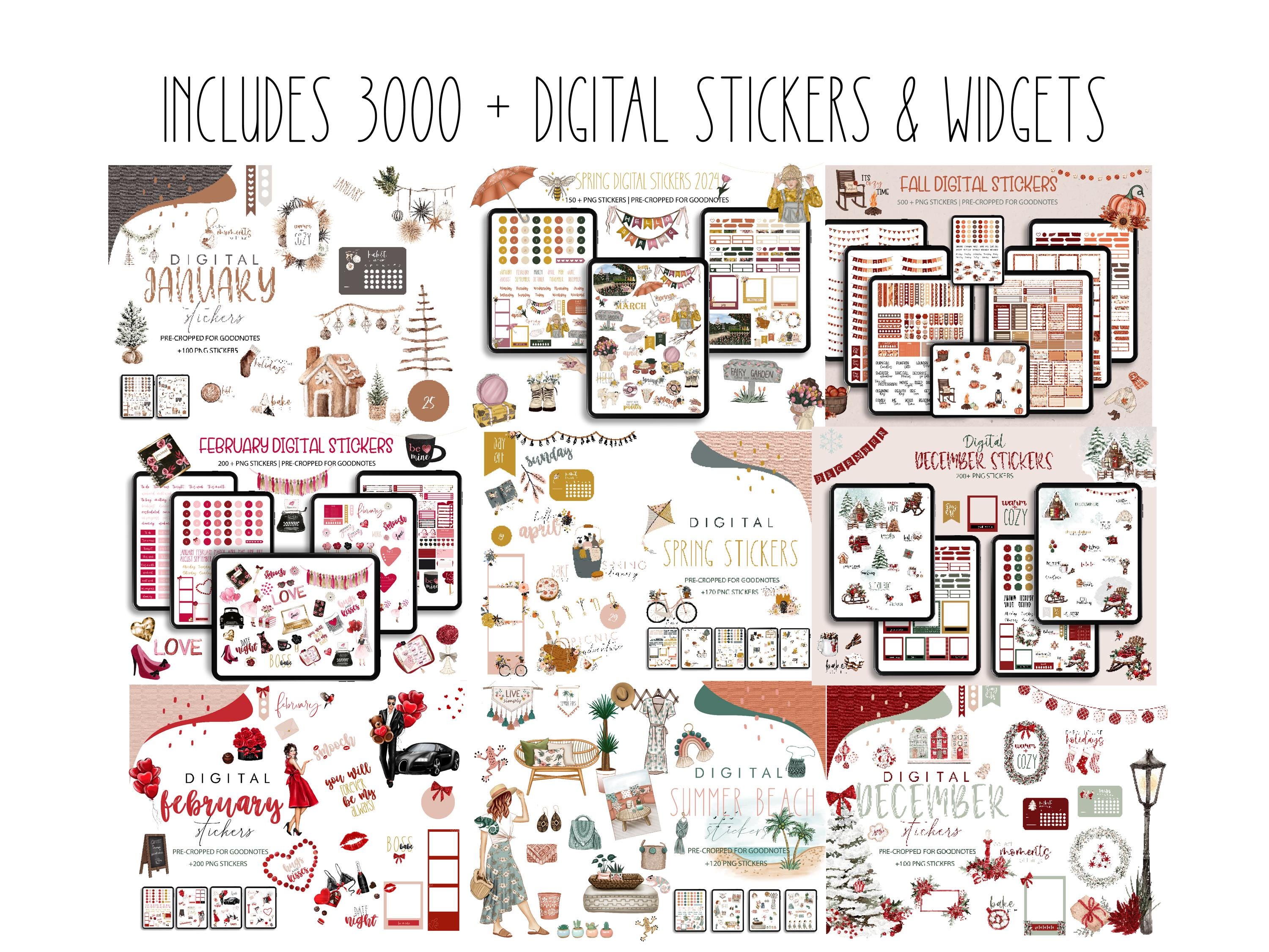 Whole Shop Bundle, Whole Shop Stickers, 2025 Digital Planner Bundle ...