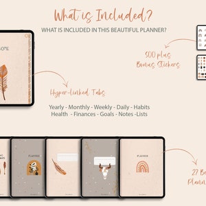Undated Goodnotes Planner, Monthly Digital Planner, Goodnotes Template ...