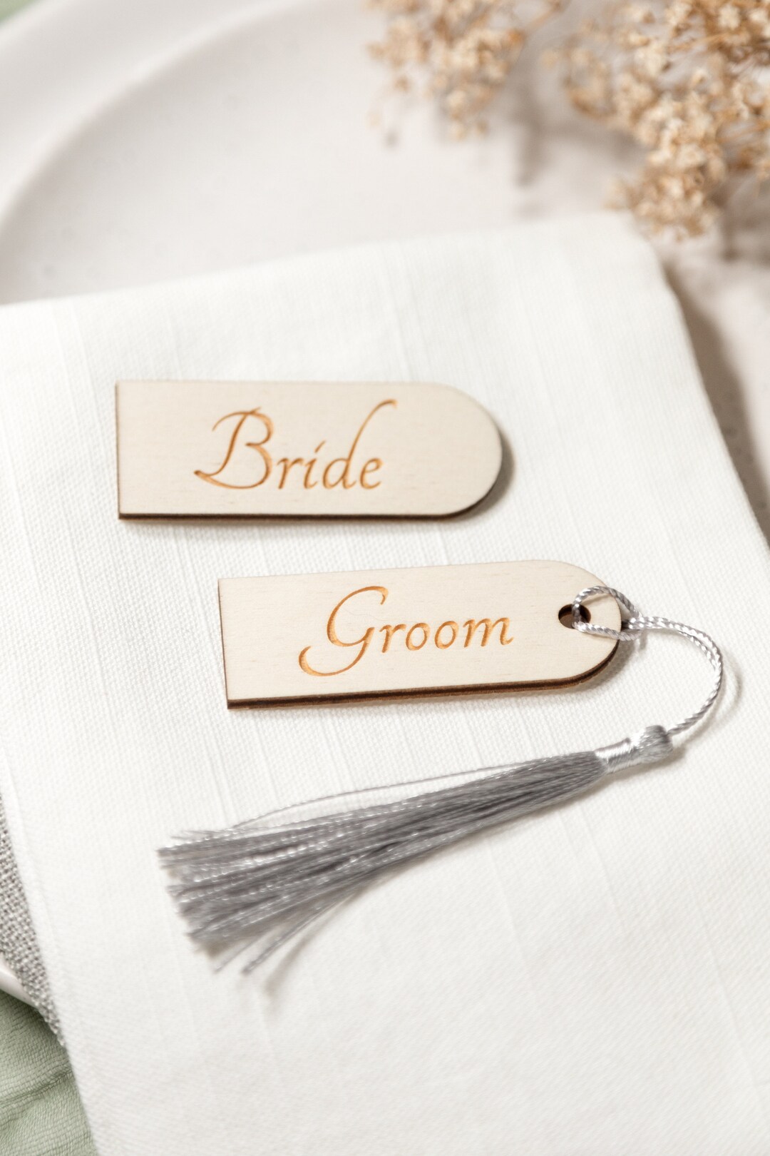 Personalised Place Names, Wedding Place Settings, Wooden Gift, Wood ...