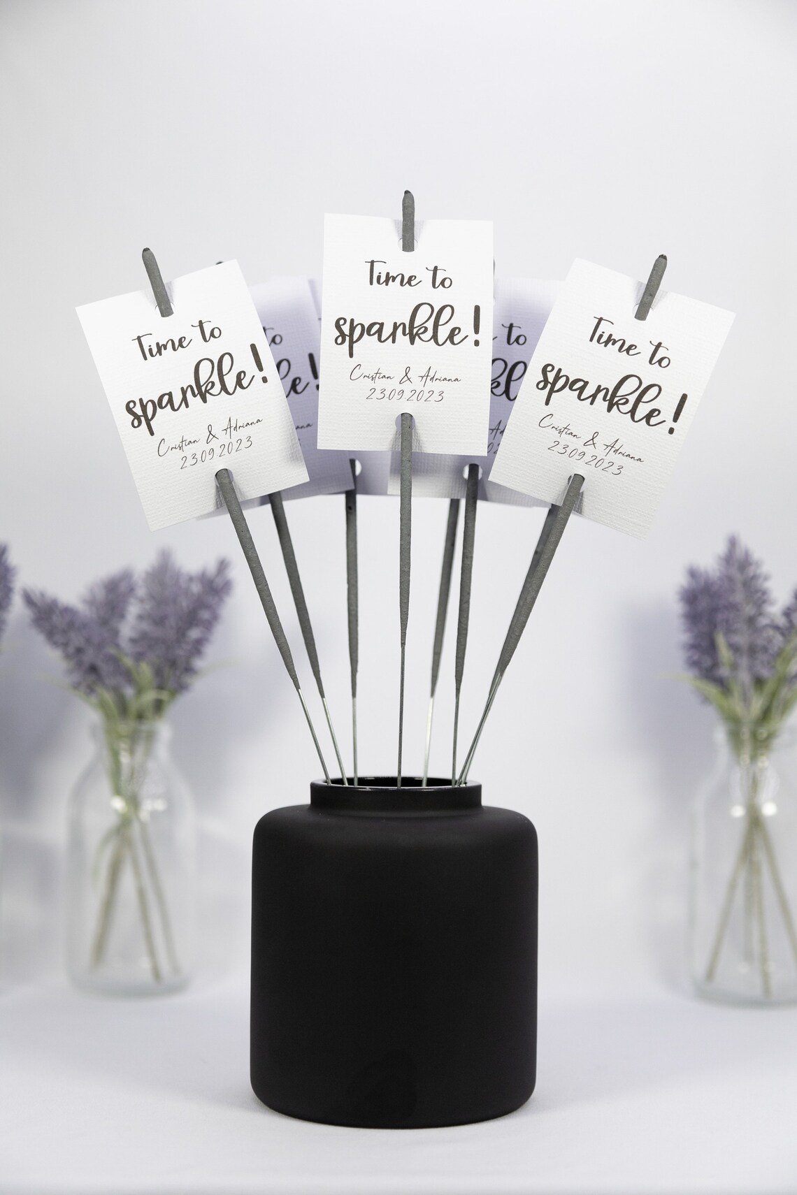 Wedding SPARKLER Tag Personalised Sparkler Wedding Sparkle - Etsy UK