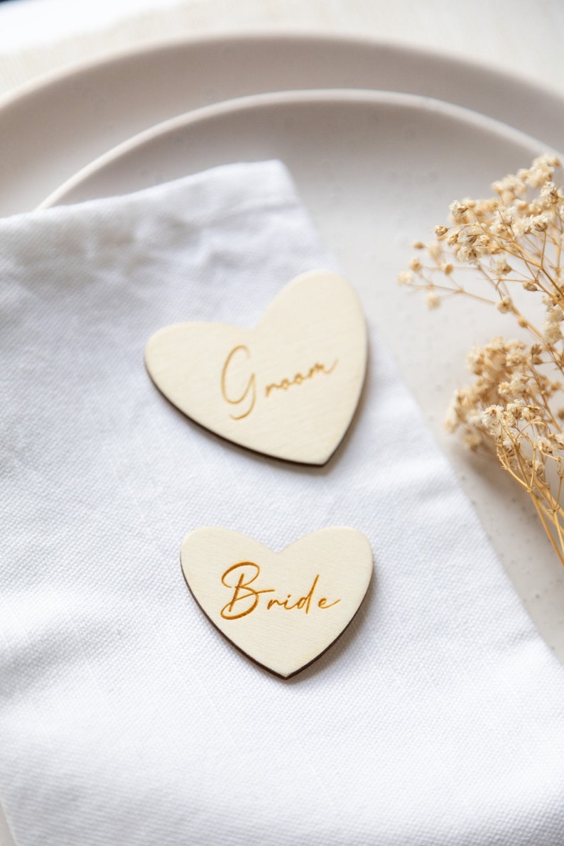 Personalised Place Names Wedding Place Settings Wooden - Etsy