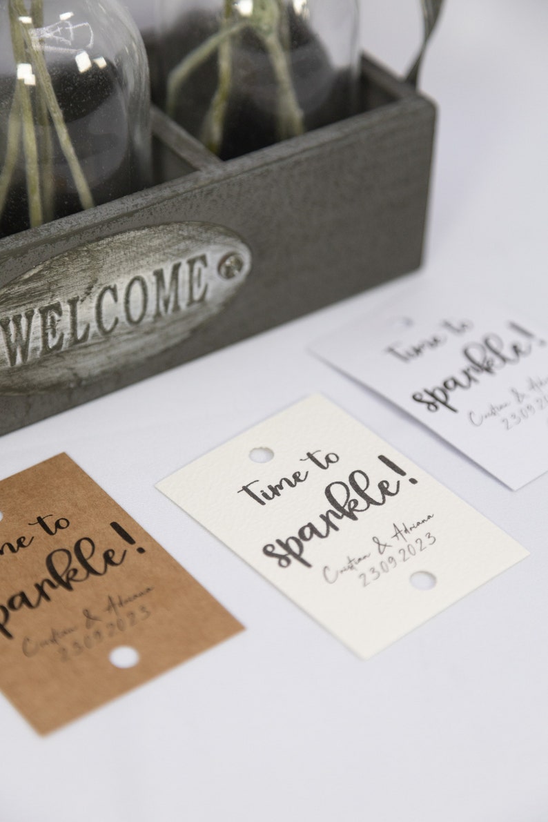 Wedding SPARKLER Tag Personalised Sparkler Wedding Sparkle - Etsy UK