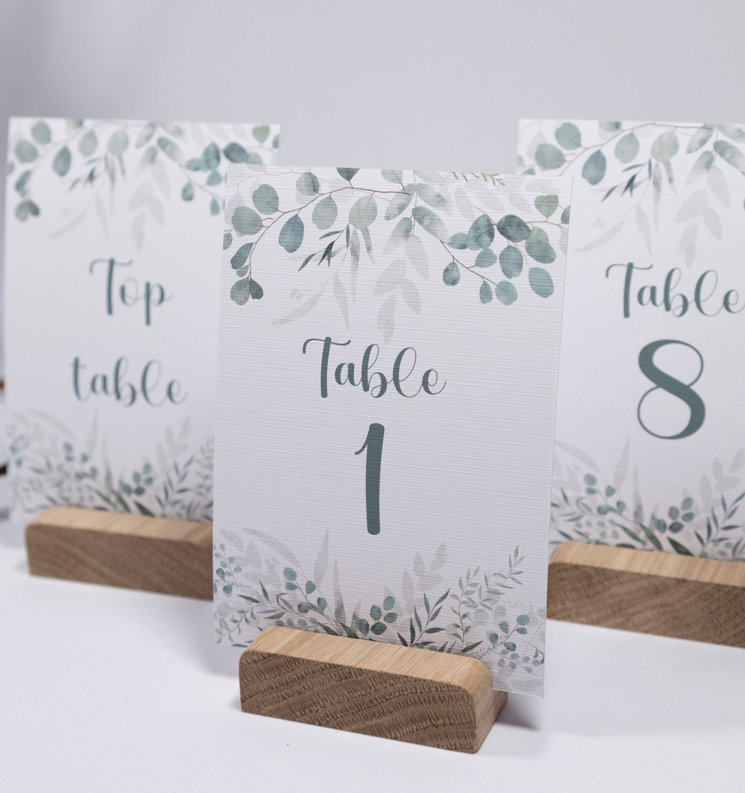 Leaves Table Number Wedding Decor Table Number Cardboard - Etsy