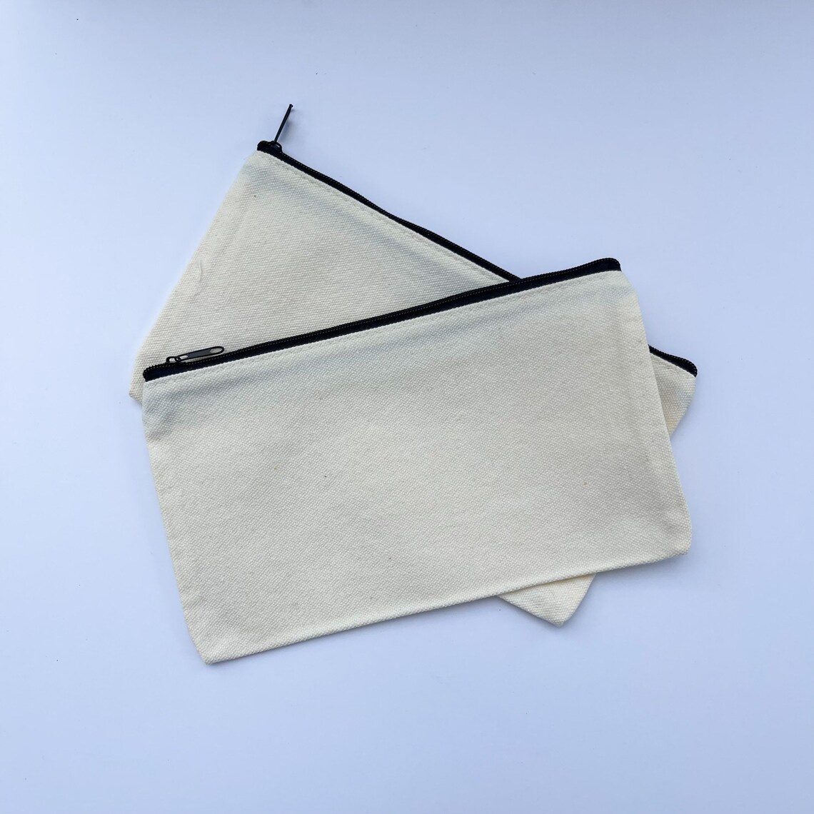 Pouch Zipper Bag | Cotton Zipper Pouch - Etsy