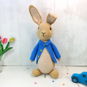 Large - Peter Rabbit Crochet Pattern, Amigurumi Rabbit Pattern, Peter ...