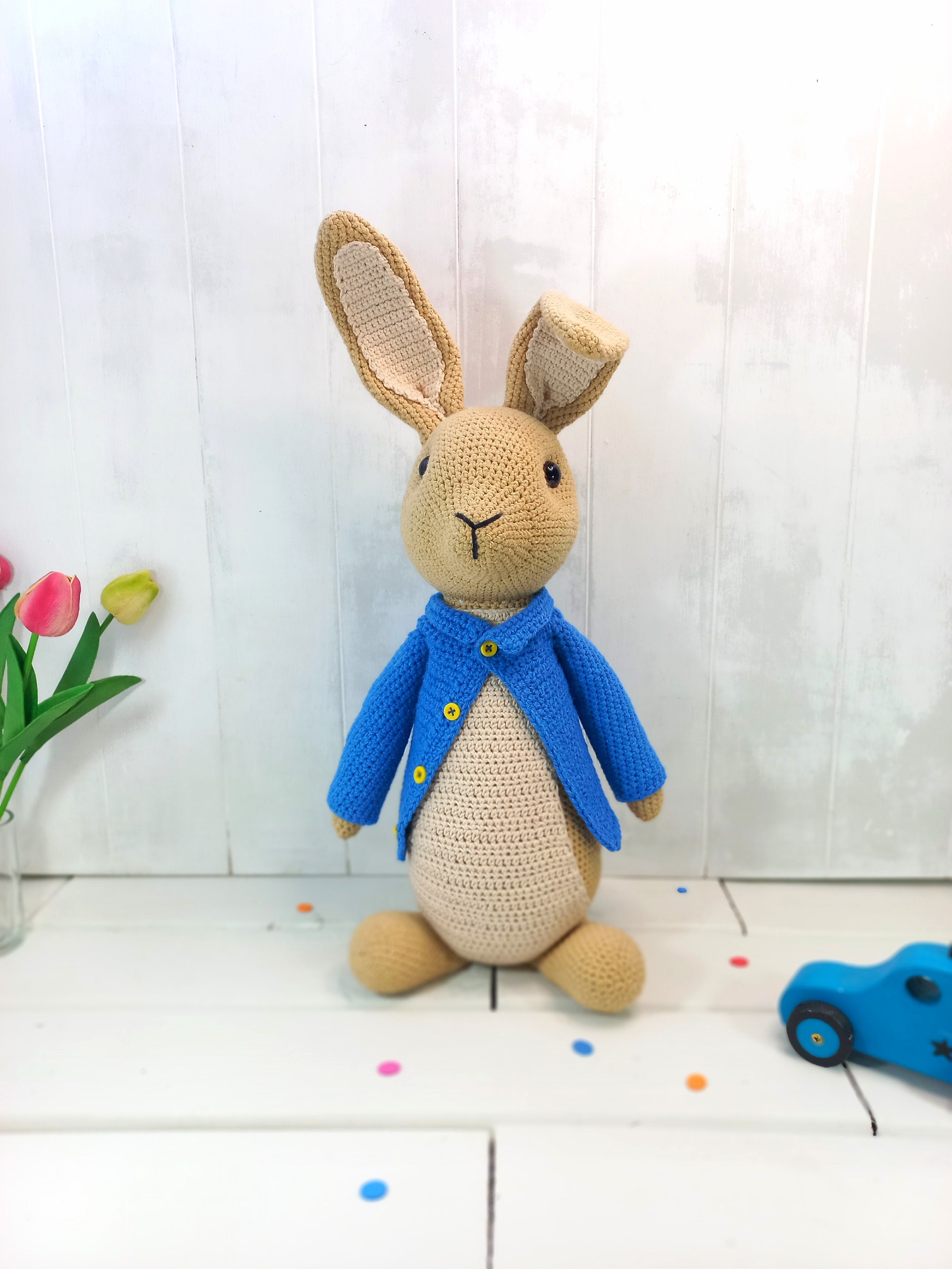 Large - Peter Rabbit Crochet Pattern, Amigurumi Rabbit Pattern, Peter ...