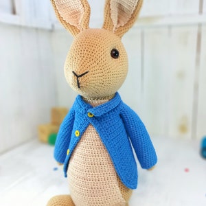 Large - Peter Rabbit Crochet Pattern, Amigurumi Rabbit Pattern, Peter ...