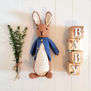 Medium - Peter Rabbit Crochet Pattern, Amigurumi Pattern, Amigurumi ...