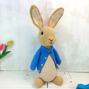 Large - Peter Rabbit Crochet Pattern, Amigurumi Rabbit Pattern, Peter ...