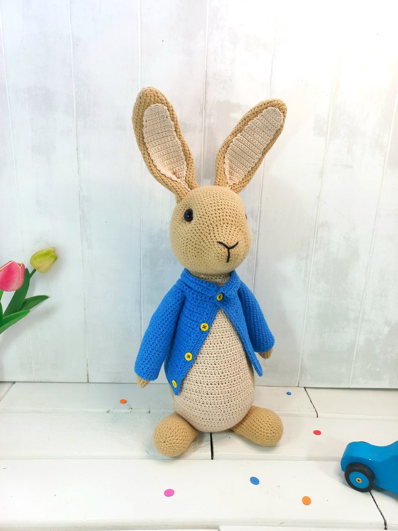Large - Peter Rabbit Crochet Pattern, Amigurumi Rabbit Pattern, Peter ...