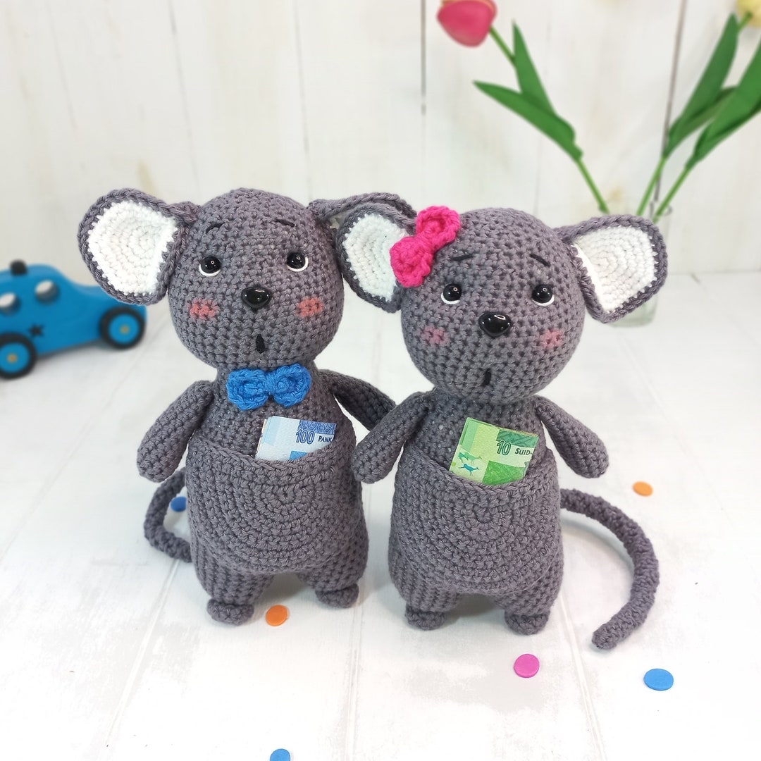 Crochet Tooth Mouse Pattern, Tooth Fairy, Amigurumi Mouse Pattern ...