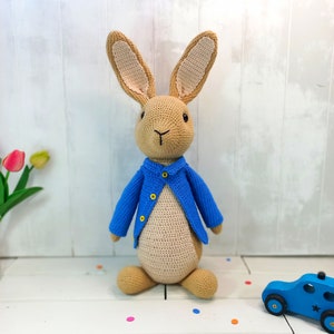 Large - Peter Rabbit Crochet Pattern, Amigurumi Rabbit Pattern, Peter ...