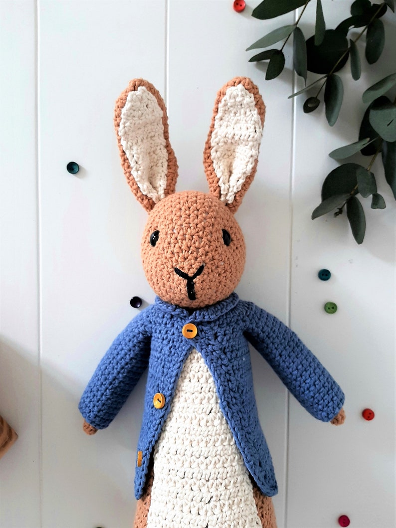 Medium - Peter Rabbit Crochet Pattern, Amigurumi Pattern, Amigurumi ...