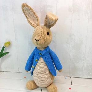 Large - Peter Rabbit Crochet Pattern, Amigurumi Rabbit Pattern, Peter ...