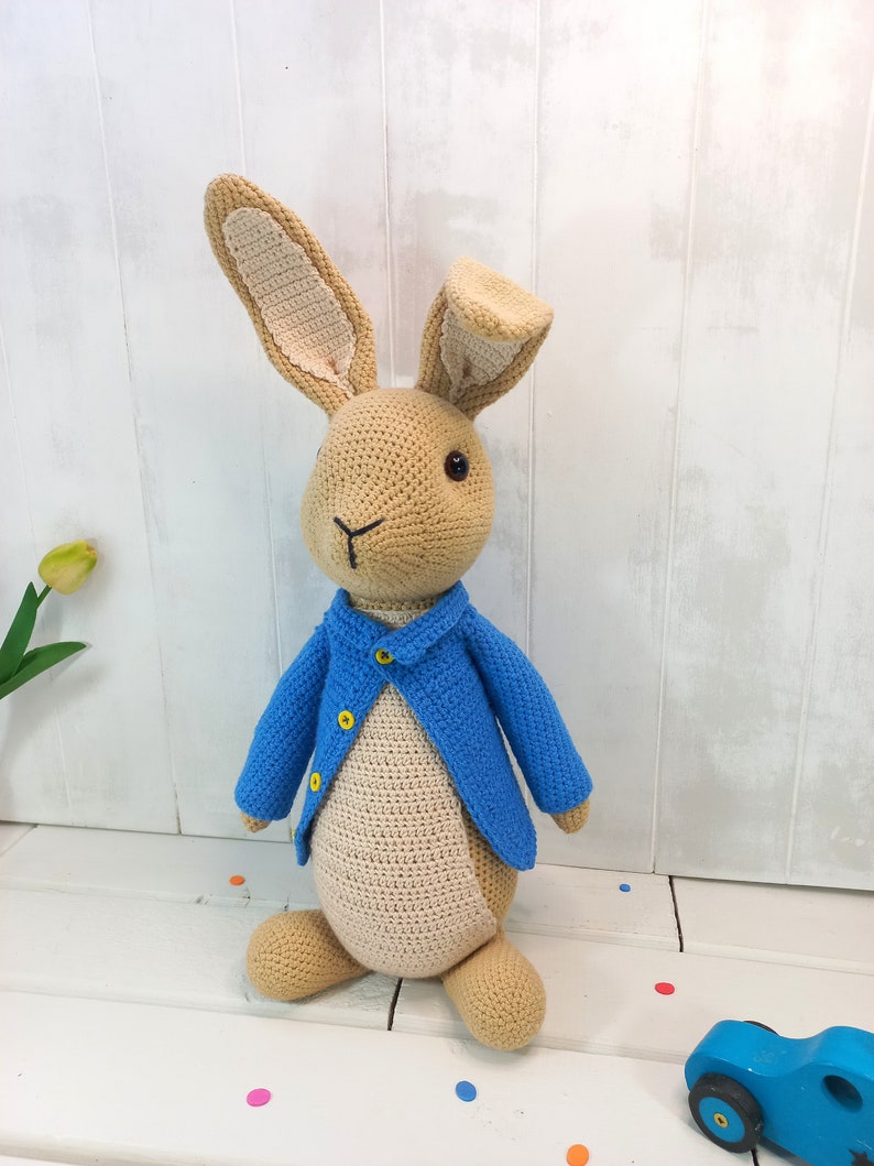 Large - Peter Rabbit Crochet Pattern, Amigurumi Rabbit Pattern, Peter ...