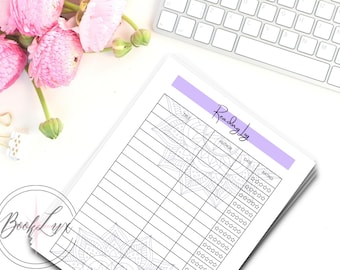 Printable Reading Log DIGITAL DOWNLOAD | Printable Book List | Digital ...