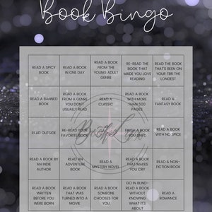 Printable Book Bingo | DIGITAL DOWNLOAD | Booktok Book Bingo ...