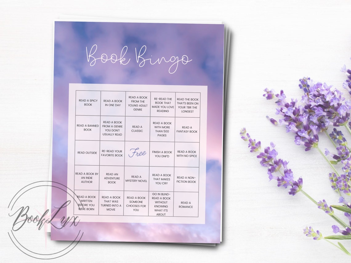 Printable Book Bingo | DIGITAL DOWNLOAD | Booktok Book Bingo ...
