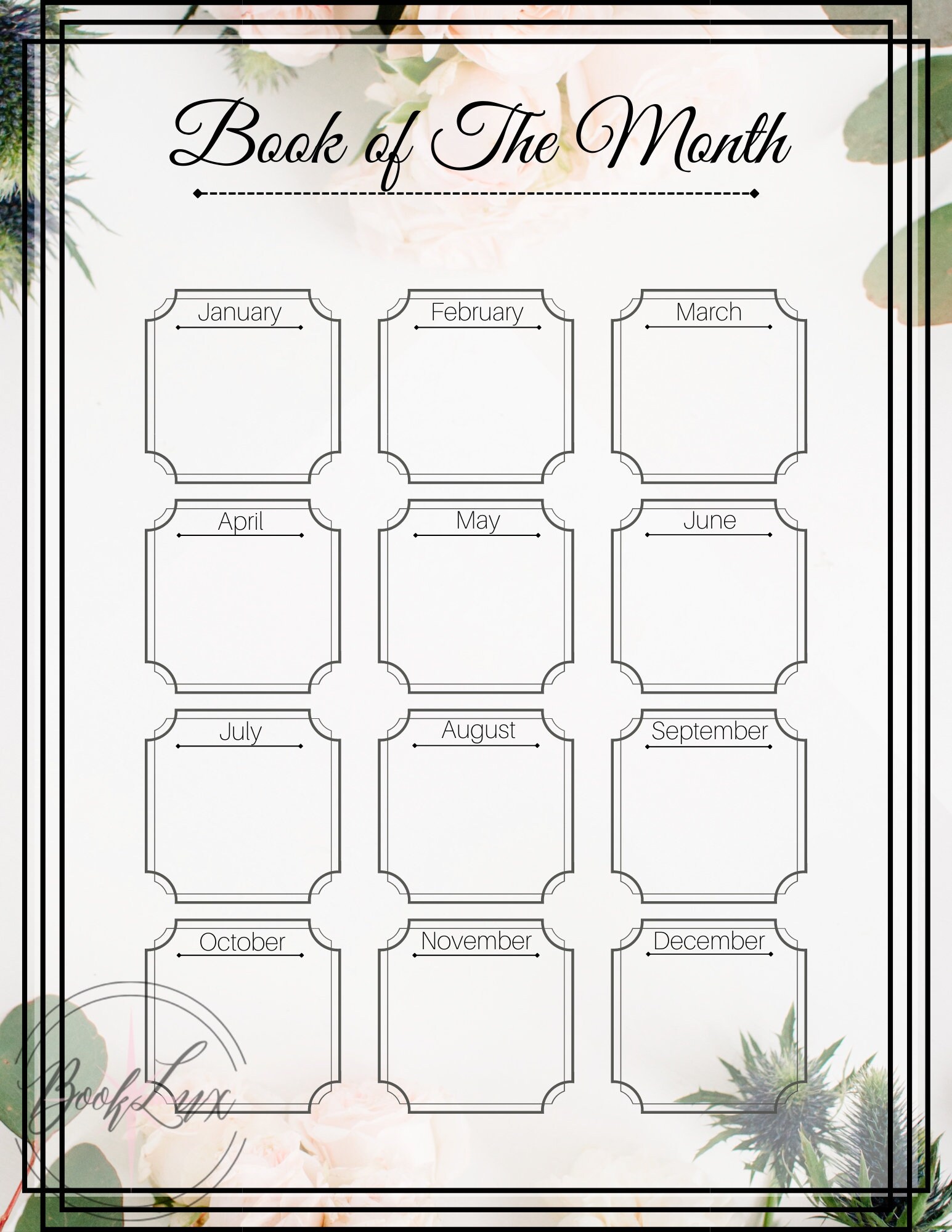 Printable Book Journal | DIGITAL DOWNLOAD | Printable Reading Journal ...
