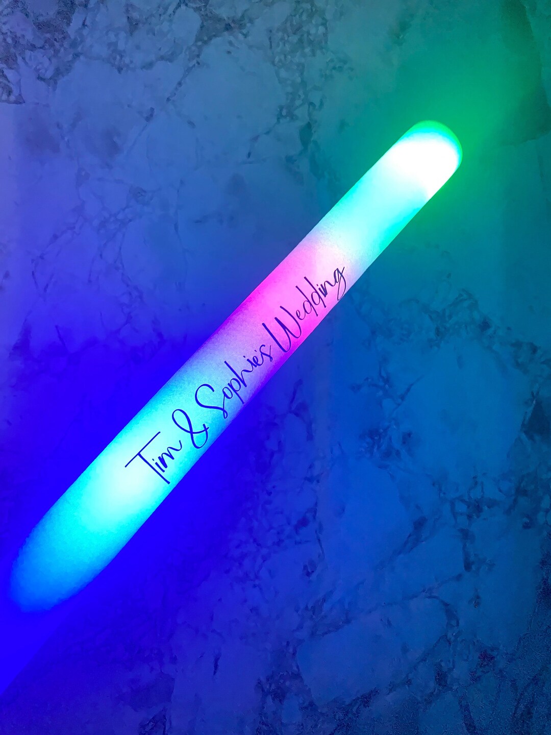 Personalised LED Glow Sticks | Wedding Glow Sticks | Hen Do Glow Sticks ...