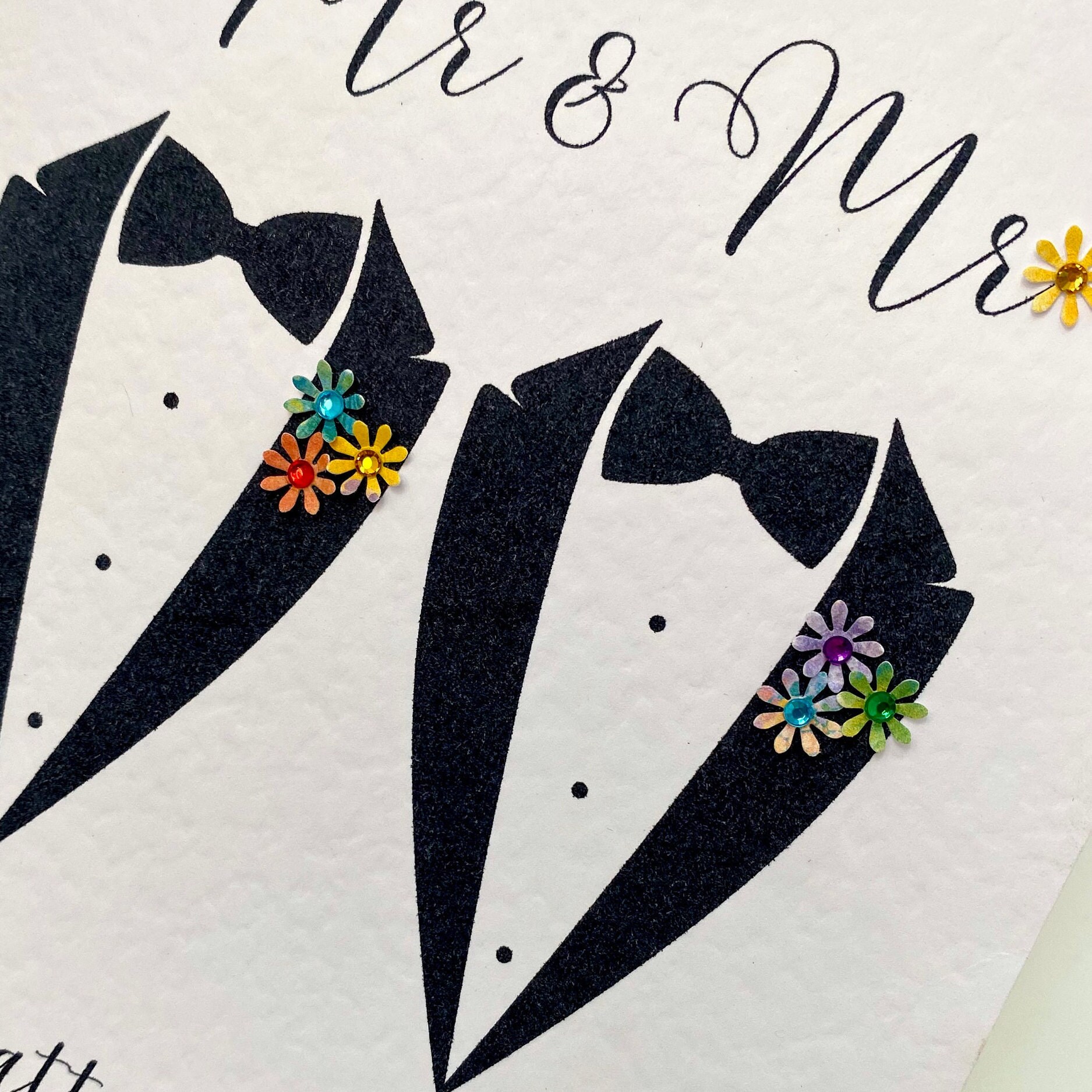 Two Grooms Wedding Card, Named Mr & Mr Wedding Card, Personalised Mr ...