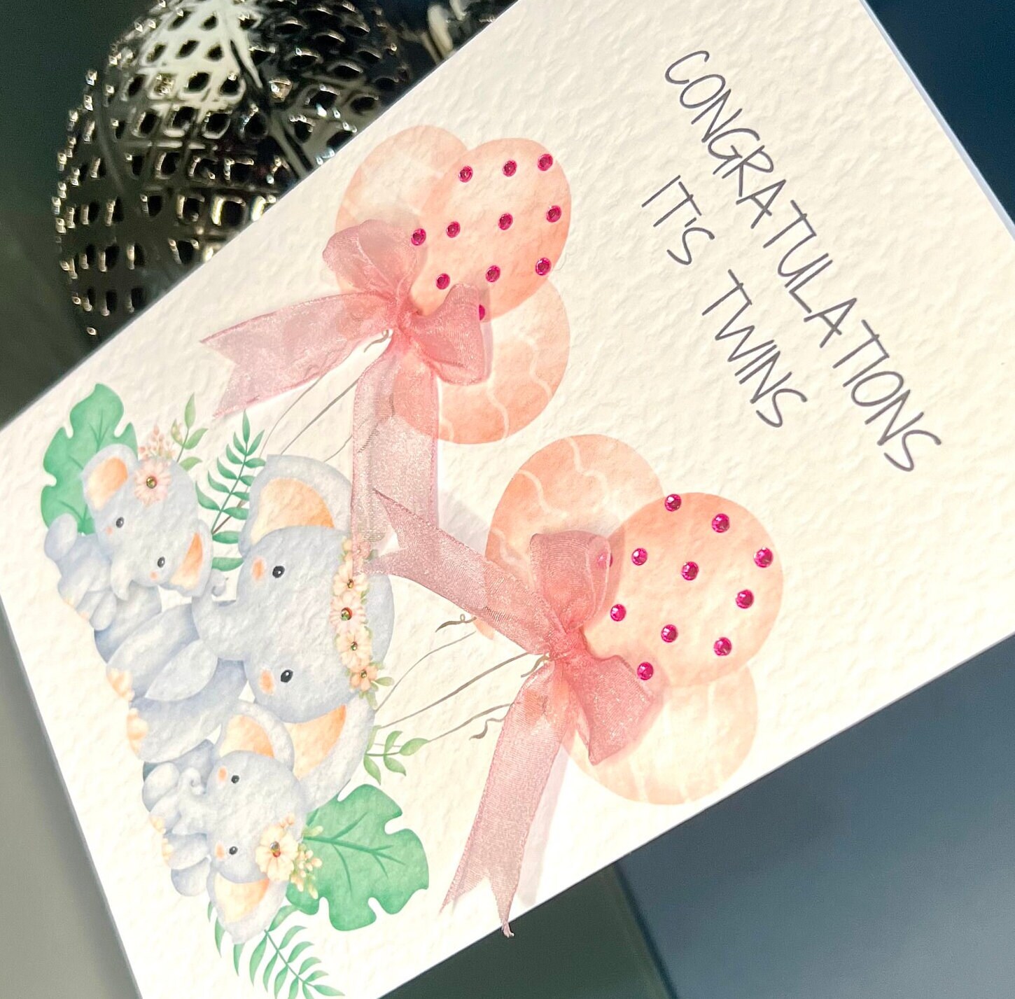 Card for New Born Twins, Congratulations It's Twins Card, New Baby ...