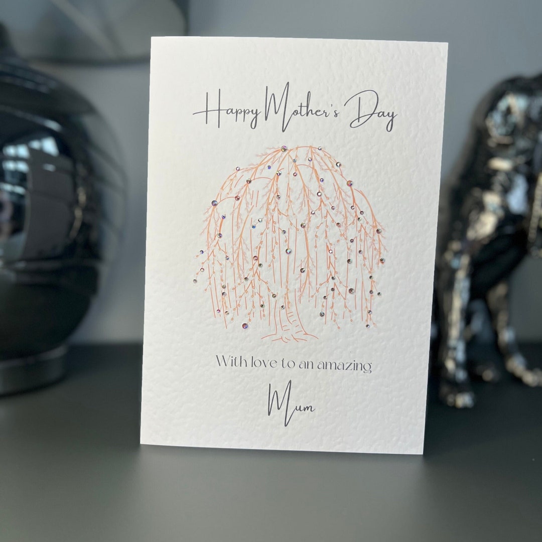 Handmade MOTHER'S DAY CARD, Willow Tree Mother's Day Card With ...